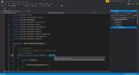 revit api revit add ins with wpf twentytwo