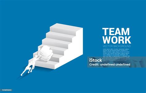 계단에서 바위를 밀고 다니는 사업가의 실루엣 경력과 비즈니스의 수준을 올릴 준비가 된 사람들의 개념 경영자에 대한 스톡 벡터 아트 및 기타 이미지 Istock