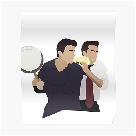 Joey And Chandler Wall Art Redbubble
