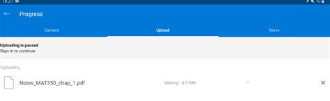 I Cant Upload Files From My Tablet It Is Stuck On Sign In To Continue