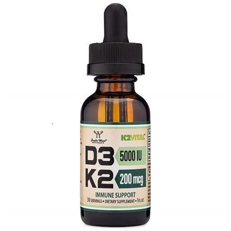 Комплекс Витамин D3k2 Double Wood D3 5000 Iu K2 200 Mcg Liquid Drop