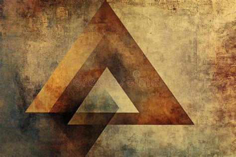 Triangles Overlap On A Textured Surface Creating A Captivating Visual