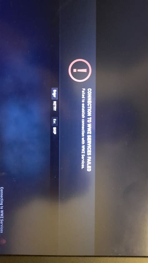 Connectivity Issue Pls Help Rworldwarzthegame