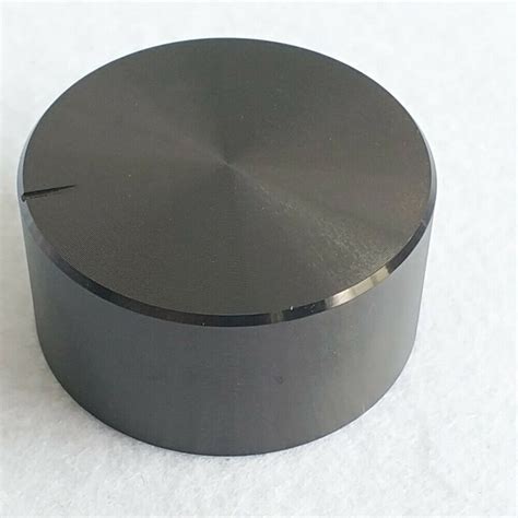 ghh 블랙 알루미늄 전위차계 노브 6 mm 널링 샤프트 컨트롤 캡 교체하기 쉬운 mi0451 사용 48x22mm 쉘