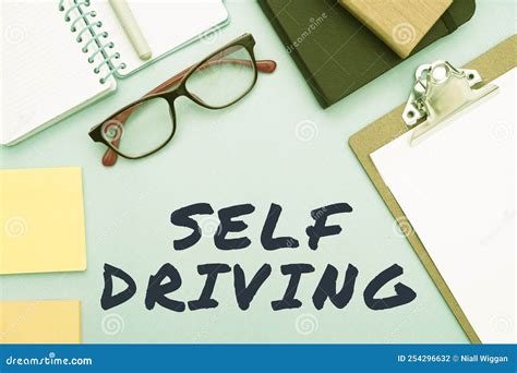 Text Showing Inspiration Self Driving Concept Meaning Autonomous Vehicle Ability To Navigate