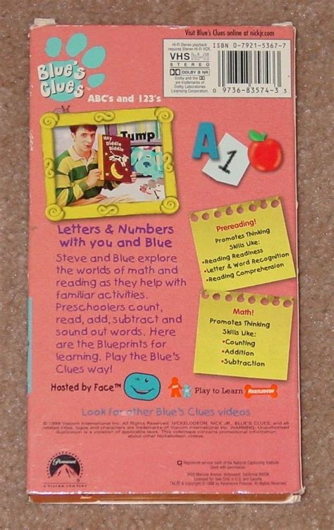 Blues Clues Vhs Tapes And Dvds At Christopher Sheldon Blog