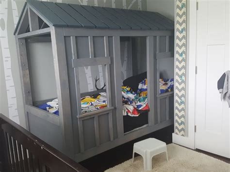 Cabin Bed Cabin Bed Diy Bed White Cabin