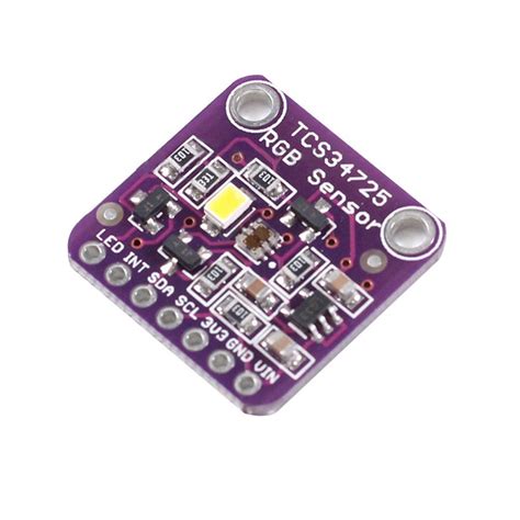tcs34725 sensor de color rgb con filtro ir y led blanco electronilab