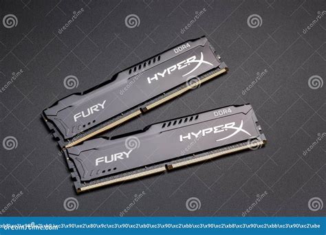 Random Access Memory Ram Hyperx Fury Ddr4 Editorial Photography