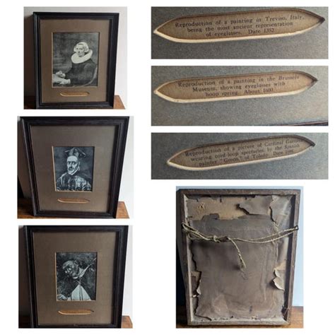 Antique Complete Set Of Opticians Testing Lenses Two Gem