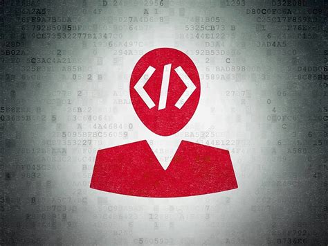 software concept programmer on digital paper background icon firewall