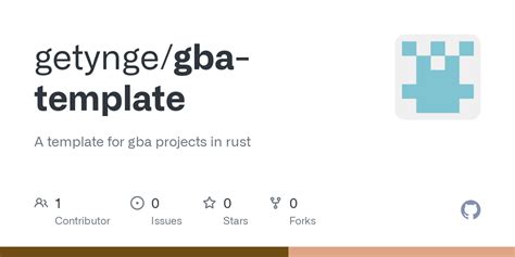 Github Getyngegba Template A Template For Gba Projects In Rust