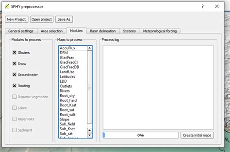 Why Have All Maps Except Glacfrac Disappeared In The Sphy Model Preprocessing Tool Researchgate