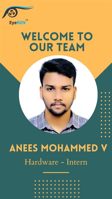 Anees Mohammed V On Linkedin I Am Delighted To Be The Hardware Intern And Join Such A Talented