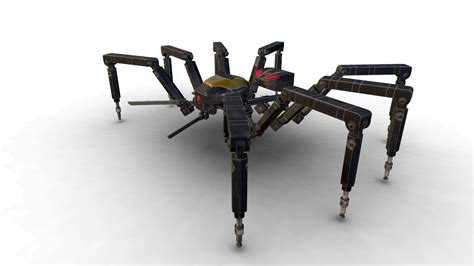 3d Spider Bot V2 Turbosquid 2153357