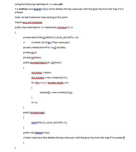 Solved Implementing Hashmaps Using Linked Lists As Kvps