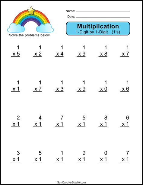 Single Digit Multiplication Worksheets Worksheets Library
