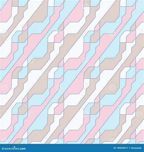Abstract Geometric Pattern With Intersecting Thin Lines Seamless