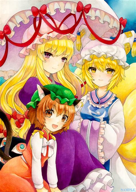 Yukari Ran And Chen By Amateras Gag