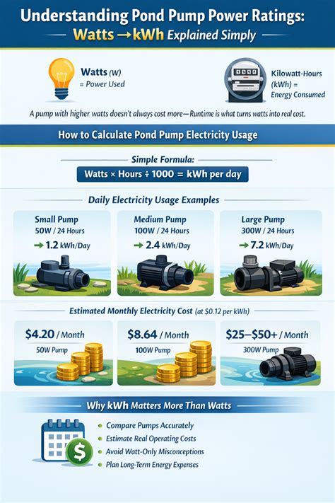 How Much Electricity Does A Koi Pond Pump Use Kodama Koi Supply