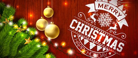 메리 크리스마스와 새해 복 많이 받으세요 금색 유리 공 별 소나무 가지 빈티지 나무 배경에 조명 화환이 있습니다 벡터 휴가 시즌 축하 인사말 카드 파티 초대장 또는 프로모션