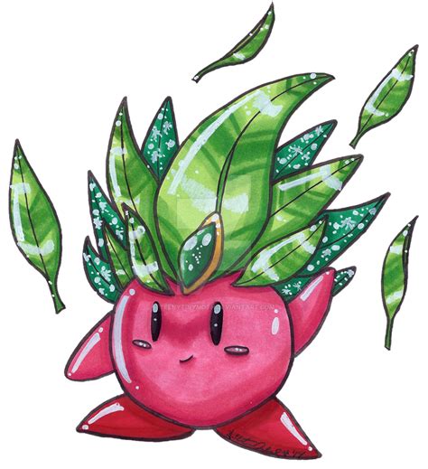 Leaf Kirby By Teenytinymoth On Deviantart