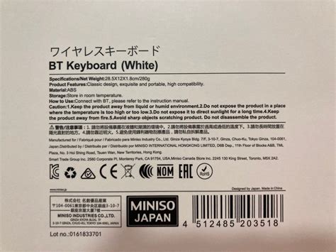 Miniso Bluetooth Keyboard Computers And Tech Parts And Accessories Computer Keyboard On Carousell