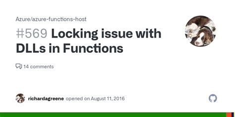 Locking Issue With Dlls In Functions · Issue 569 · Azureazure