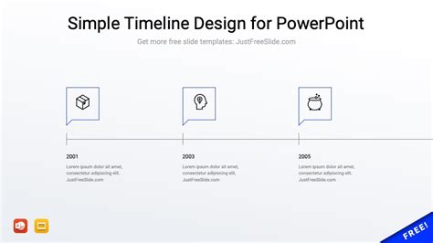 Simple Timeline Design For PowerPoint 23 Layouts Just Free Slide