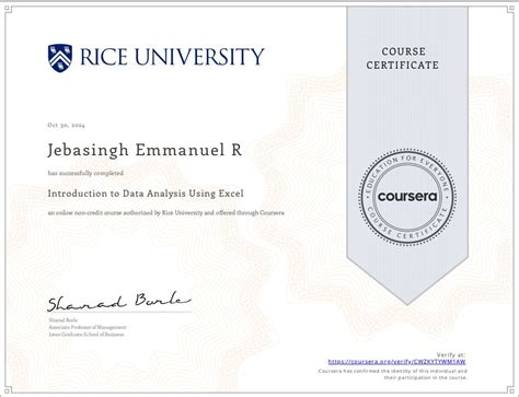 Jebasingh Emmanuel R On Linkedin Dataanalysis Excel Continuouslearning Professionaldevelopment