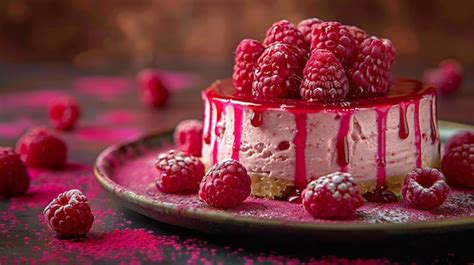 Premium Photo Raspberry Cheesecake