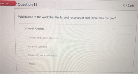 Solved Incorrect Question 1 0 1 Pts Which Energy Source Has Chegg Com