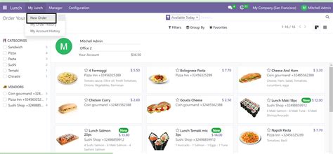 Location In Odoo 16 Lunch App Odoo V16 Community Edition Book