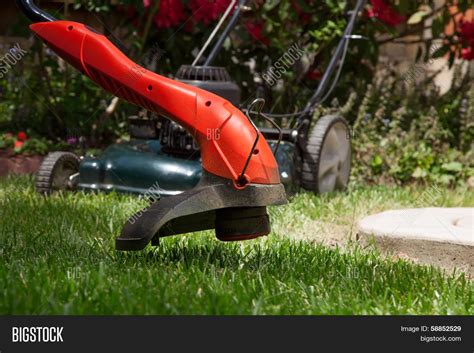 Trimming Lawn Image And Photo Free Trial Bigstock