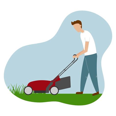 Mowing Lawn Clipart Lawnmower Clipart Design Bundles