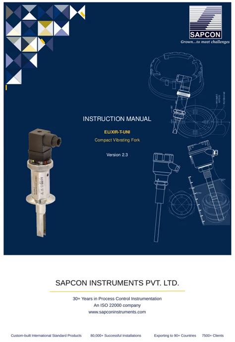Elixir T Uni Tuning Fork Level Sensor For Liquids