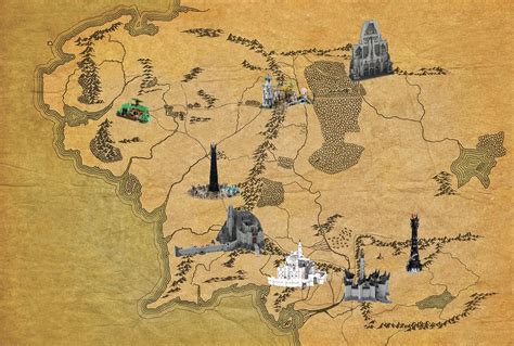 Map Of Middle Earth Locations In Lego R Lordoftherings