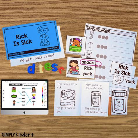 Decodable Reader With Word Work Digraph Ck Simply Kinder Plus