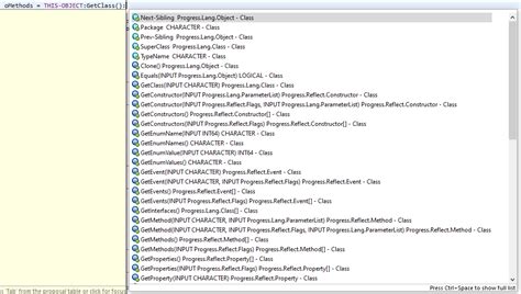 Reflection In Openedge Abl Progress Gl Stack Overflow
