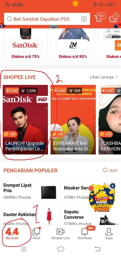 Cara Belanja Di Live Streaming Shopee Tutorial Di Shopee