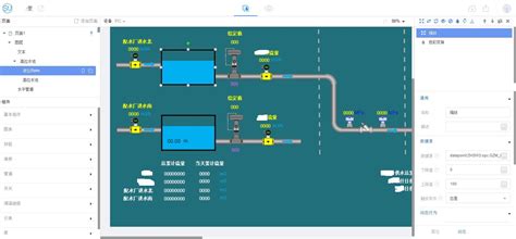 scada viewer 基于web的hmi scada m2m 3d 2d bim html5 gis 水务 矿山 管廊 智能调度 工业