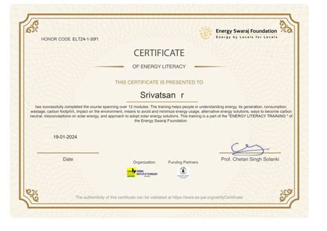 Srivatsan R On Linkedin Energy Environment Education