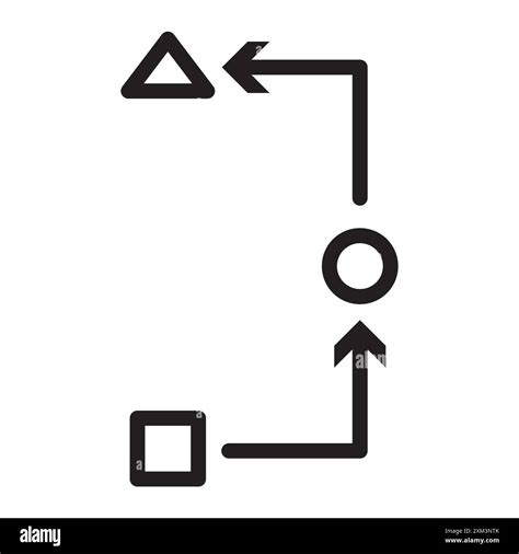 Process Method Step Procedure Or Workflow Icon Black Line Art Vector