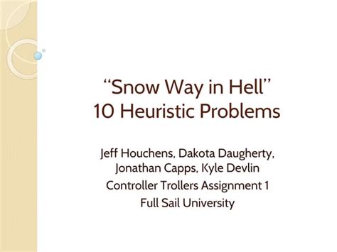 Controller Trollers Nielsens 10 Heuristics 1115 Ppt