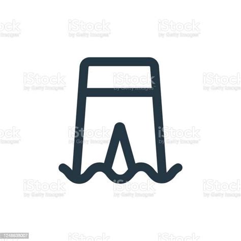 바지 벡터 아이콘 바지 편집 스트로크 웹 및 모바일 앱 로고 인쇄 매체에 사용하기 위한 선형 기호 얇은 선 그림 벡터 격리 된