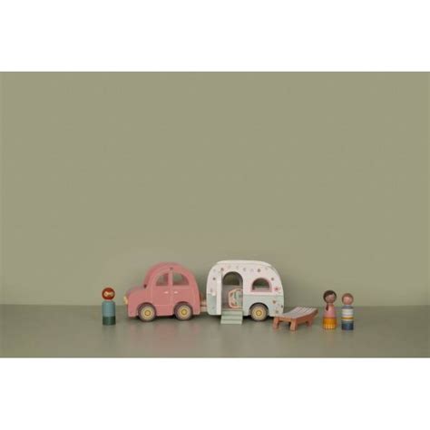 Дървена Играчка Кола с Каравана Happydays Bg играчки и подаръци