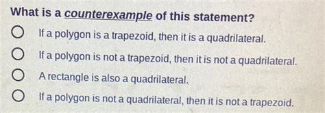 Answered What Is A Counterexample Of This Statement If A Polygon Is
