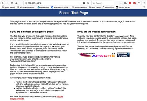 Pengaturan Firewall Untuk Services Web Server Di Fedora Server Kopeanaye