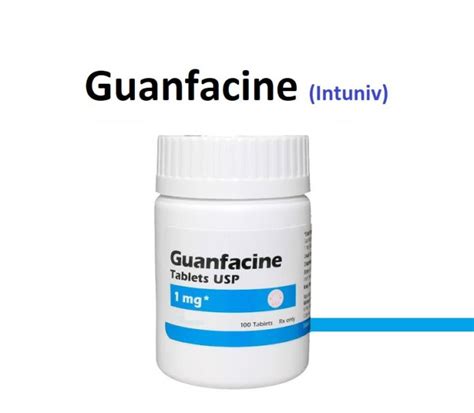 Guanfacine Intuniv Treatment For Adhd And Tourette Syndrome