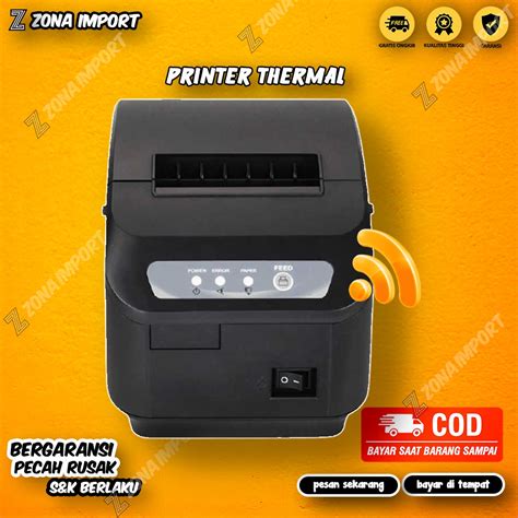 Jual Printer Nota Thermal Receipt Printer 80mm Cetak Nota Pembayaran